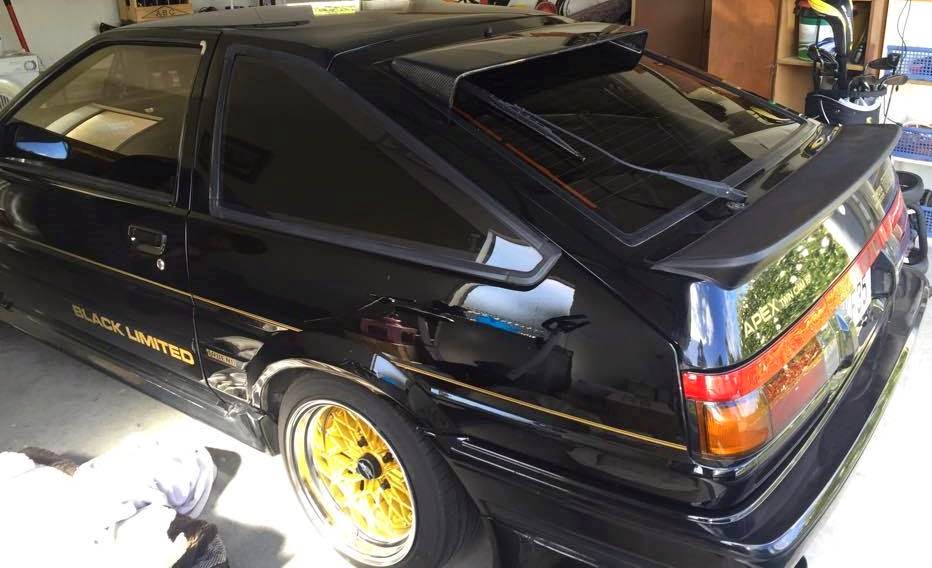 retro-spec/toyota AE86: AE86 RETRO-SPEC CARBON FIBER HATCH VISOR