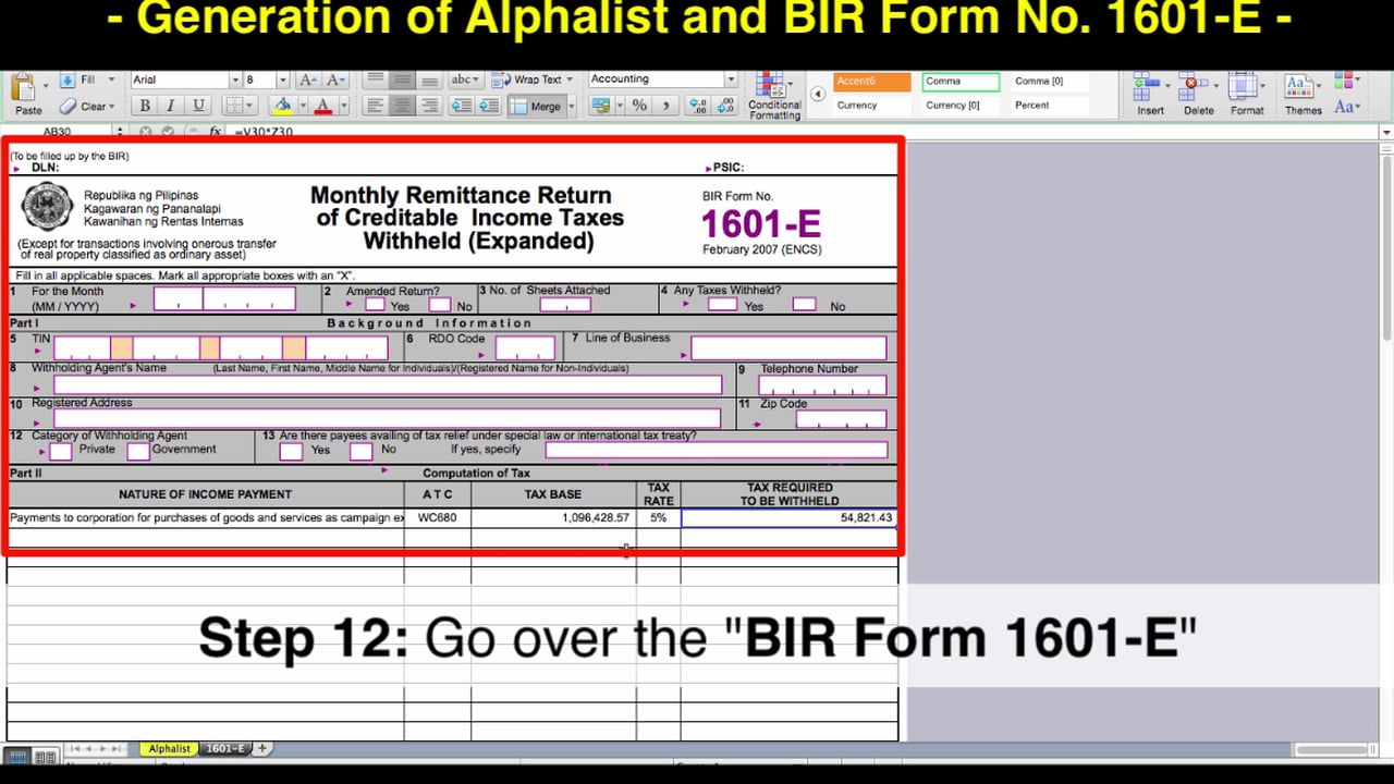 bir form 1601-e - philippin news collections