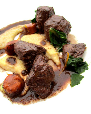 Daube, Polenta Crémeuse & Tombée de Blettes Niçoises - La Femme à Tête ...