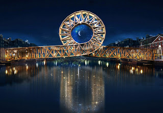 Giant loop-de-loop Bridge