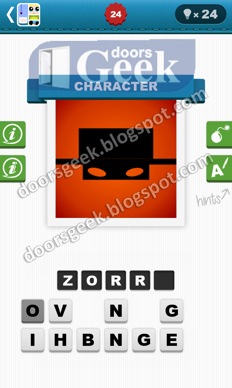 Cartoon Quiz Level 24 (bubble quiz games) ~ Doors Geek