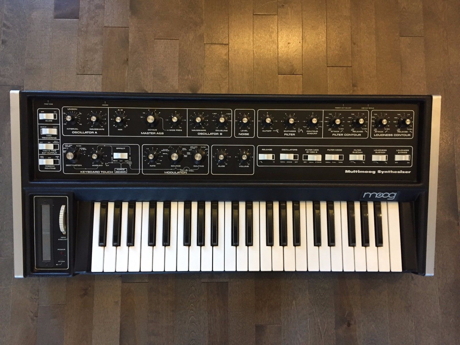 MATRIXSYNTH: 1970s Moog Multimoog Analog Synthesizer SN 1999