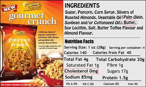 The Health-Nut Corner: Food Label Detective: Sunshine Snacks: Gourmet ...