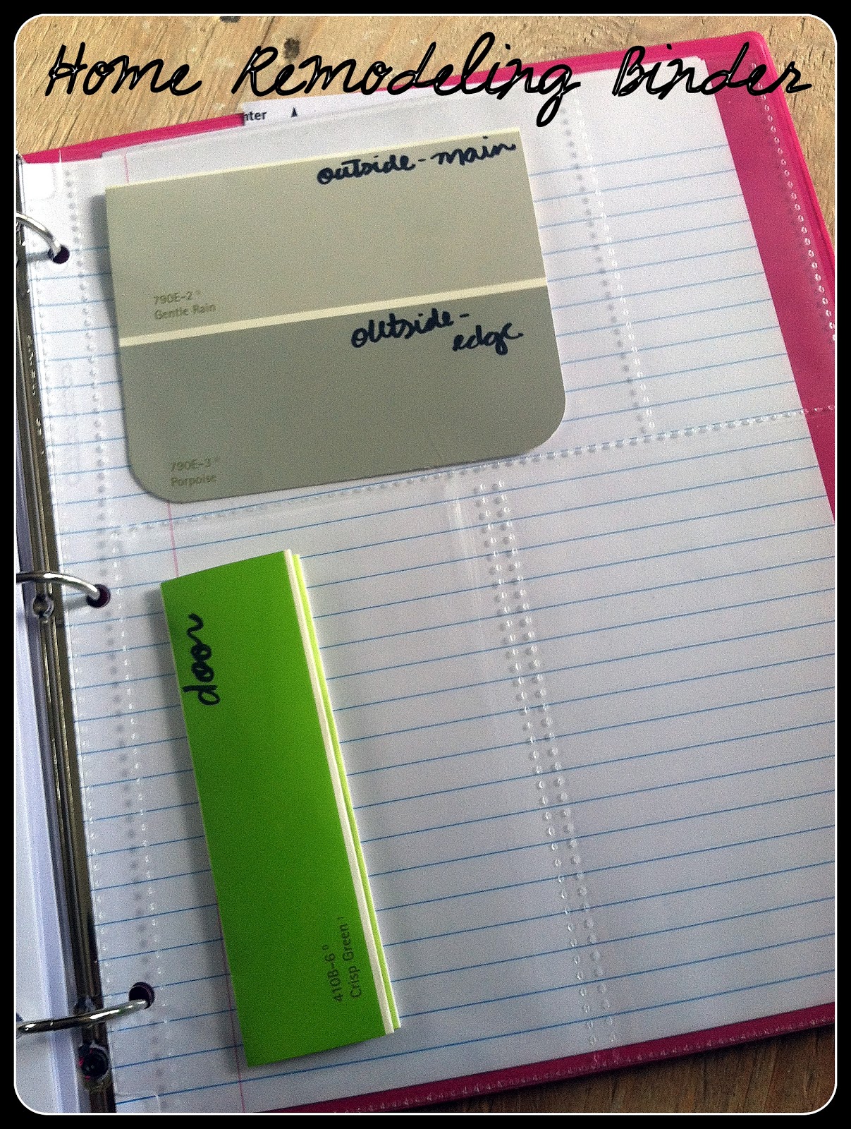 Home Remodel Binder - Simple Home Designs