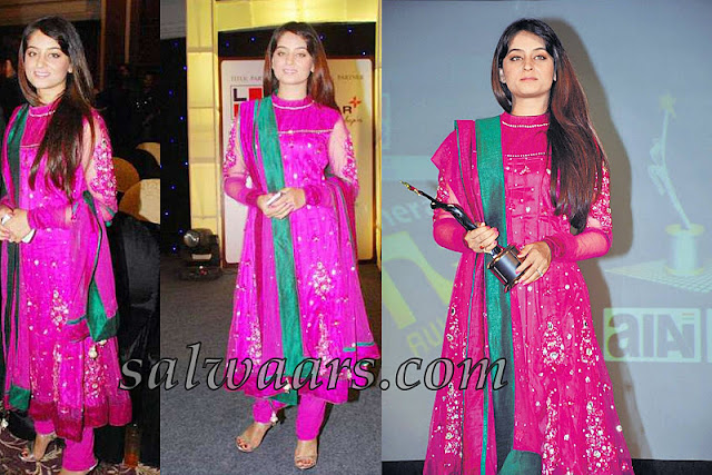 Mahi Vij in Pink Salwar Kameez - Indian Dresses