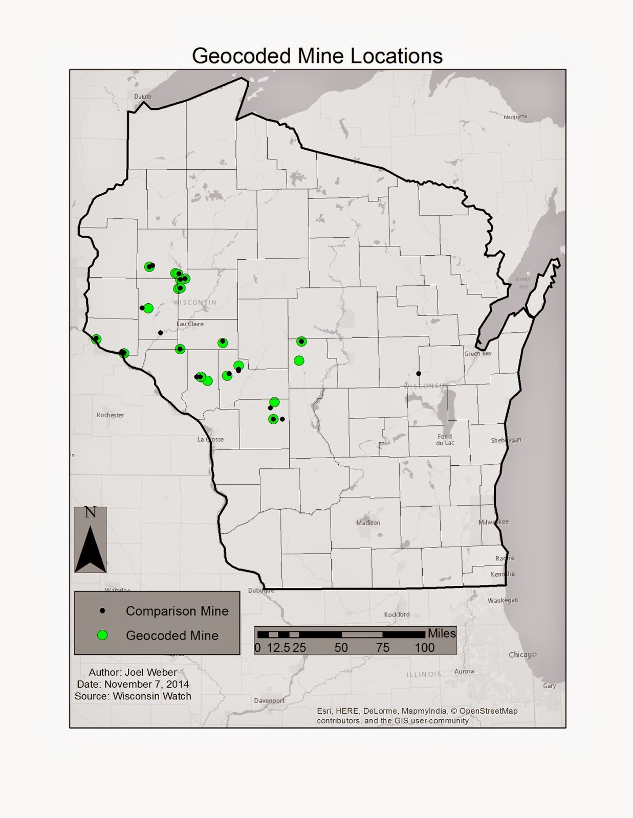 GIS II: Frac Sand Mining in Western WI