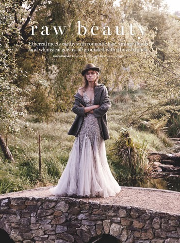 Dreaming of Dior: "Raw Beauty" Jayne Bailey for ELLE Australia 2015