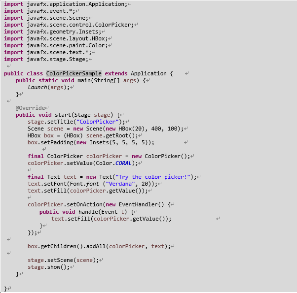 nuno's Blogs: JavaFX UI - 22.Color Picker