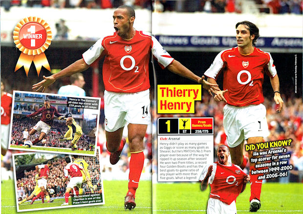 Football Cartophilic Info Exchange: Match! magazine - 50 Best Prem ...