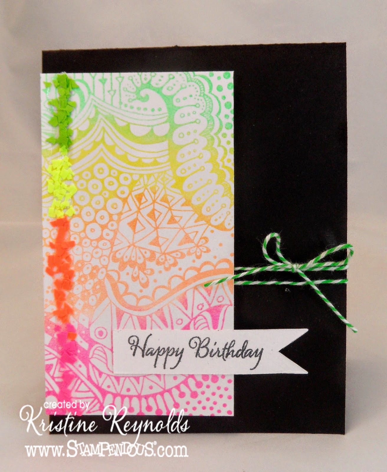 Stamping & Scrapping in California: More Neon Stampendous