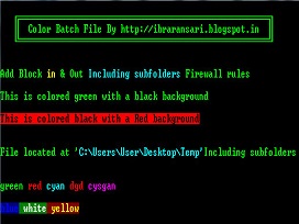 (Solved) Batch file in color | COMPUTER HARDWARE & NETWORKING