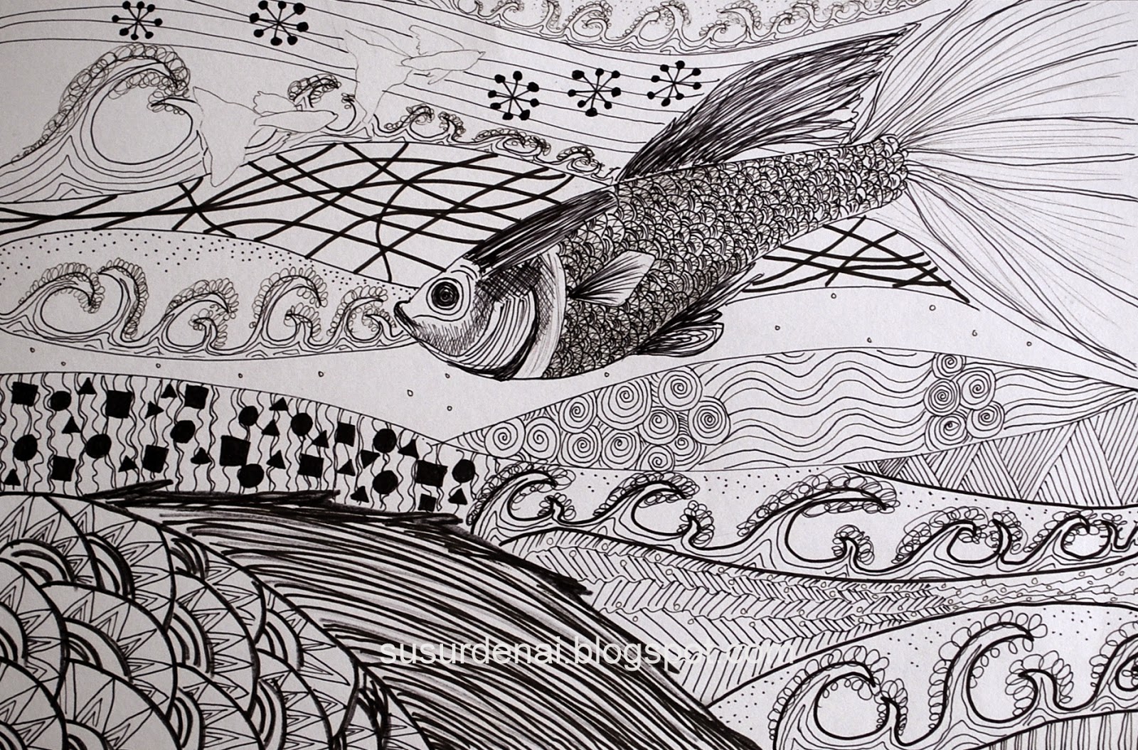 SusurDenai: APLIKASI GARISAN DALAM KARYA VISUAL