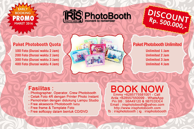 Paket Promo Photo Booth Maret 2016 - IRIS PhotoBooth Jasa Photo Booth ...