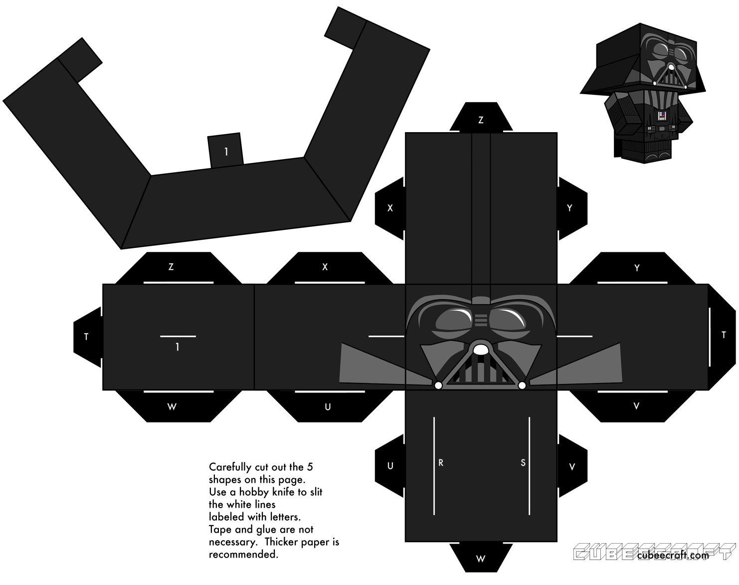 Paper Shock: Darth Vader Star Wars by Cubeecraft