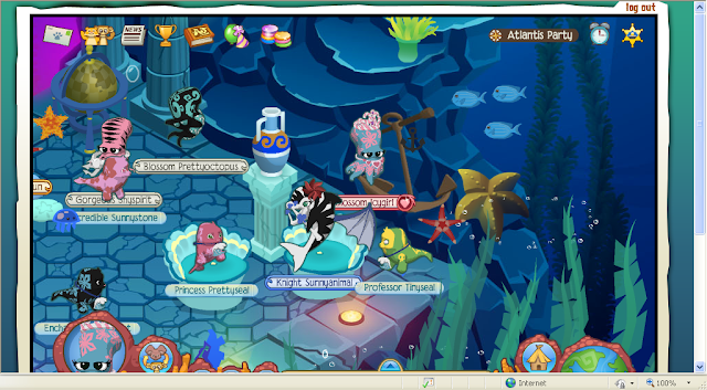 Animal Jam Tides: atlantis party!