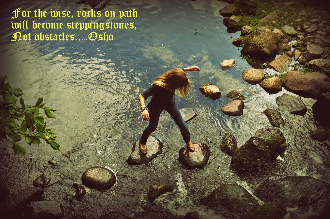 For the wise, rocks on path ..| Osho wisdom quote ~ Osho Quotes For ...