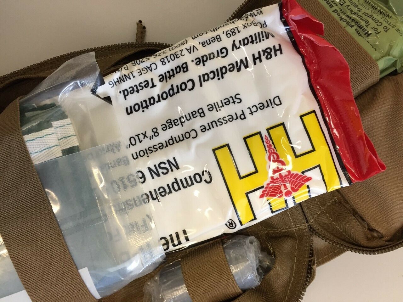 Webbingbabel: USMC First Aid Kit 1 IFAK - 2014