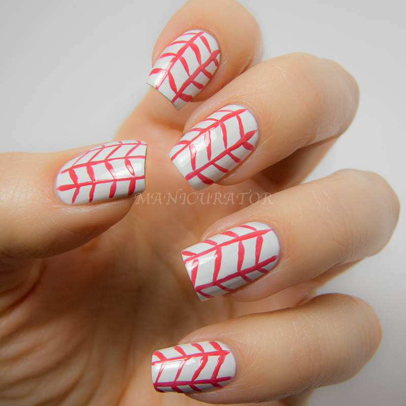 Polygon Nail Art with OPI Euro Centrale - Geometric Challenge