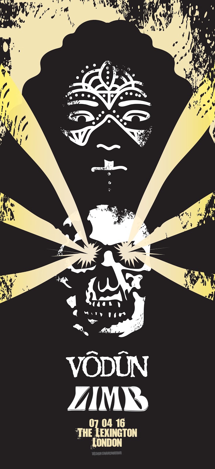 Horror Business: Vodun and Limb gig poster