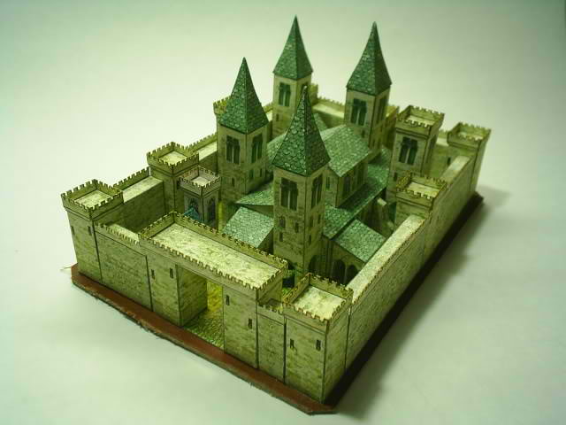 Old Church & Medieval Castle Papercraft | Papercraft Paradise ...