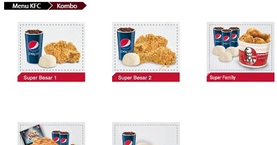Harga Menu KFC Terbaru Dan Terlengkap 2017 - Lumbung Resep