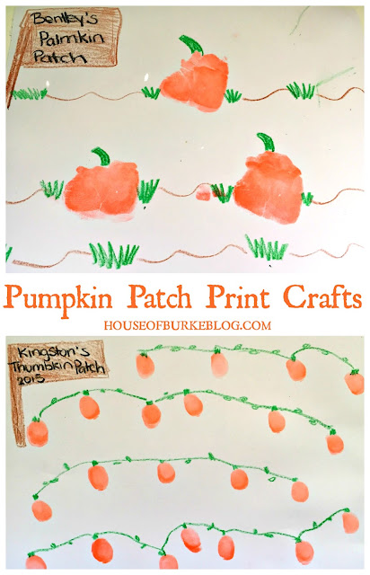 House of Burke: Pumpkin Patch Print Crafts