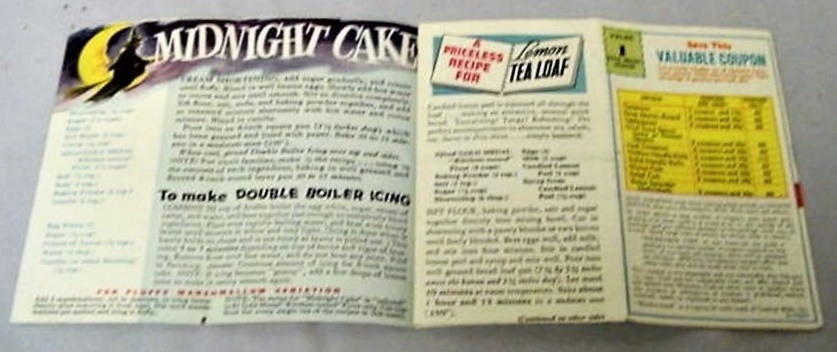 Hauntingly Good and Vintage Recipes from Long Ago: 1941 Black "Midnight ...