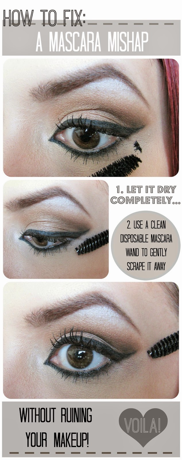 HEATHER IS HEIDI: How to: Quick Fix for Mascara Mishaps