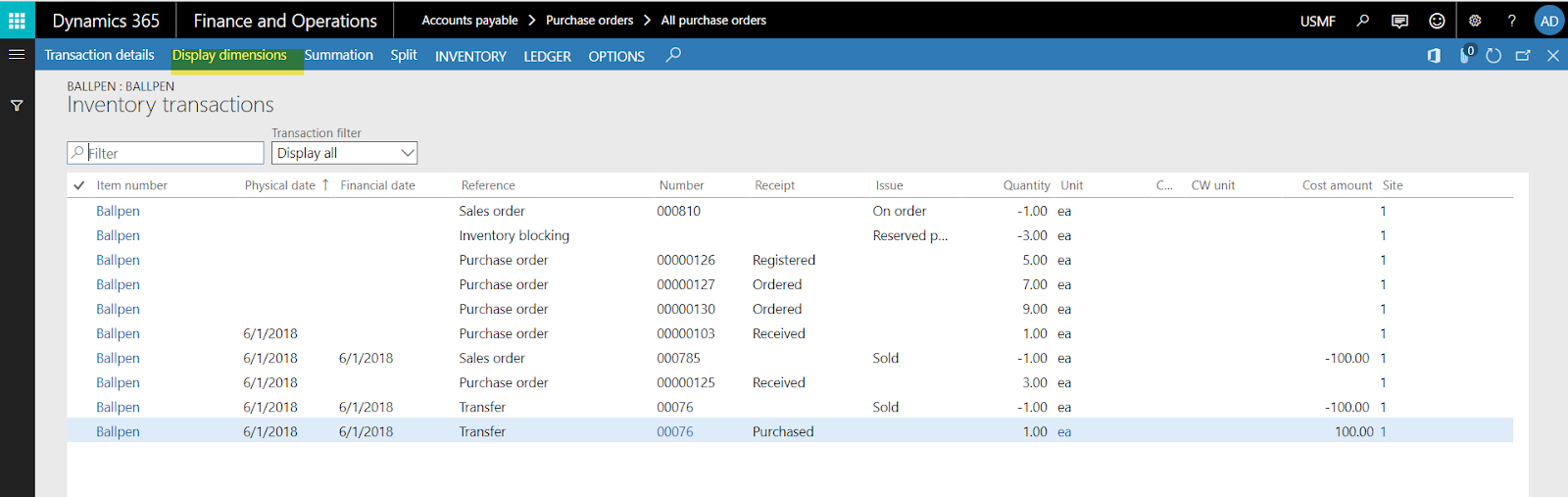 Bikash Chanda: D365 (VM/Update 11) new Storage dimension group ...