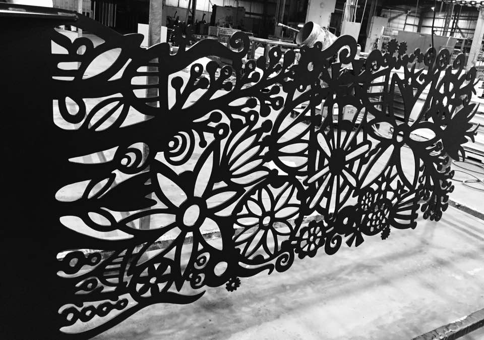 METAL WORK by Ursula Roma: Public Art - Garden at Baker Hunt