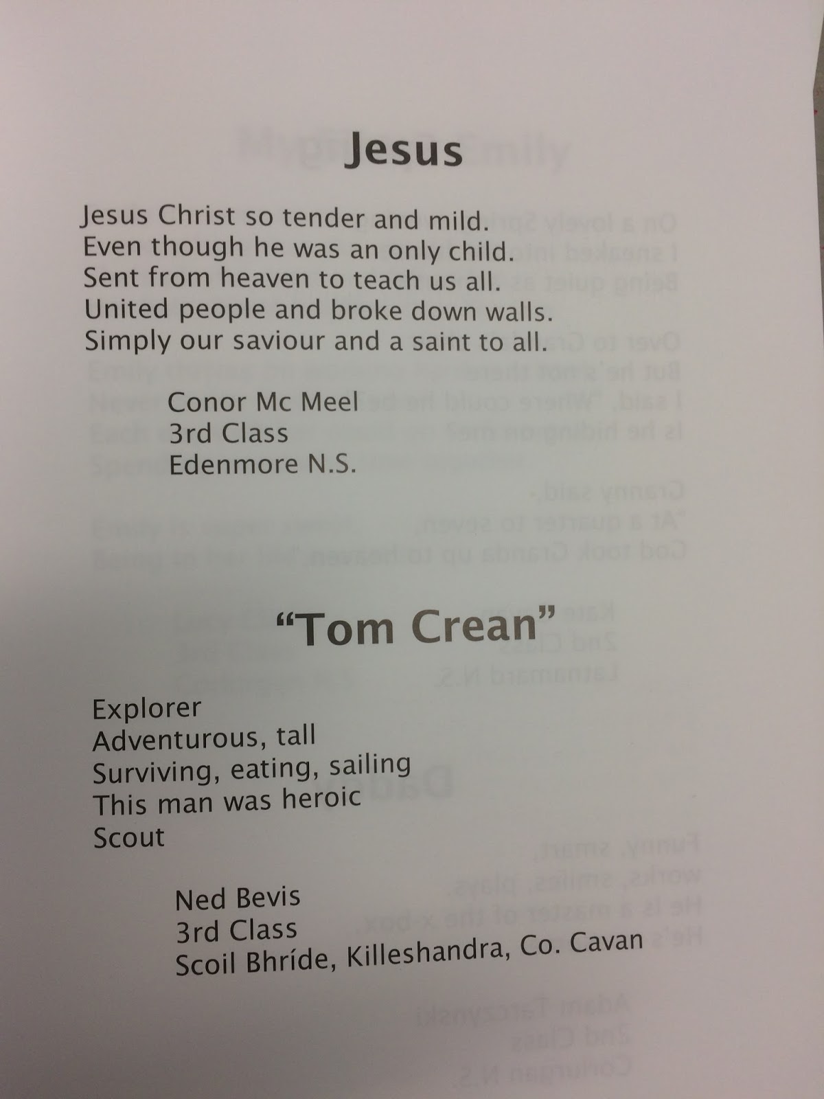 Scoil Bhríde Killeshandra: PUBLISH A POEM AWARDS!