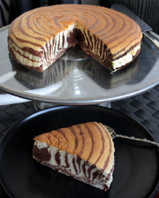 Zebra Cheese Cake - Yummi Recipes