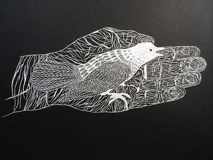 Woman Transforms Paper Into Incredibly Intricate Hand Cut Paper Art ...