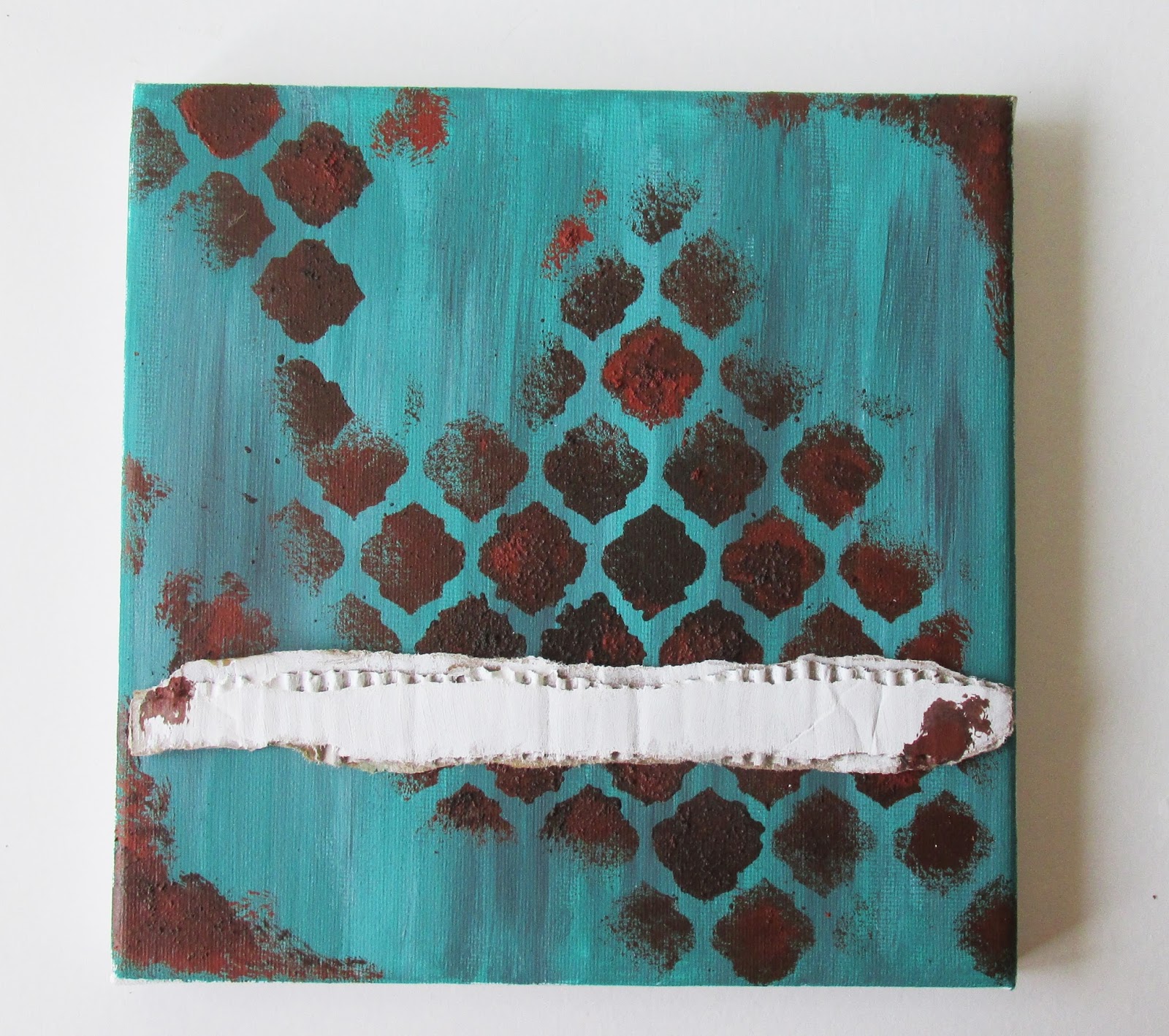 A Passion For Cards: Canvas with Folk Art Rust Painted Finishes by Plaid