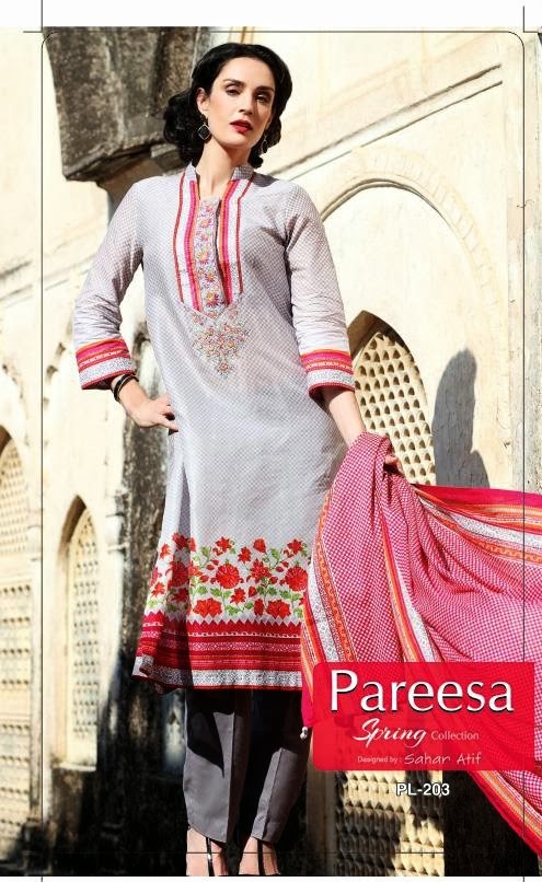 Pareesa Lawn Spring/Summer Collection 2014 By ChenOne | Pareesa Lawn ...