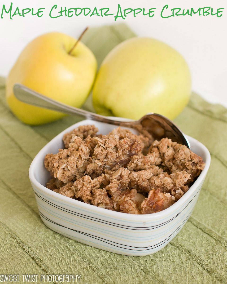 Sweet Twist of Blogging: Maple Cheddar Apple Crumble