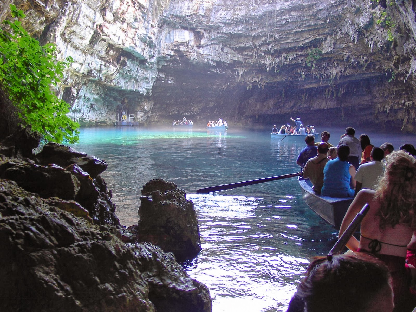 Homer's Ithaca: Τhe world famous lake-cave "Melissani" on Kefalonia ...
