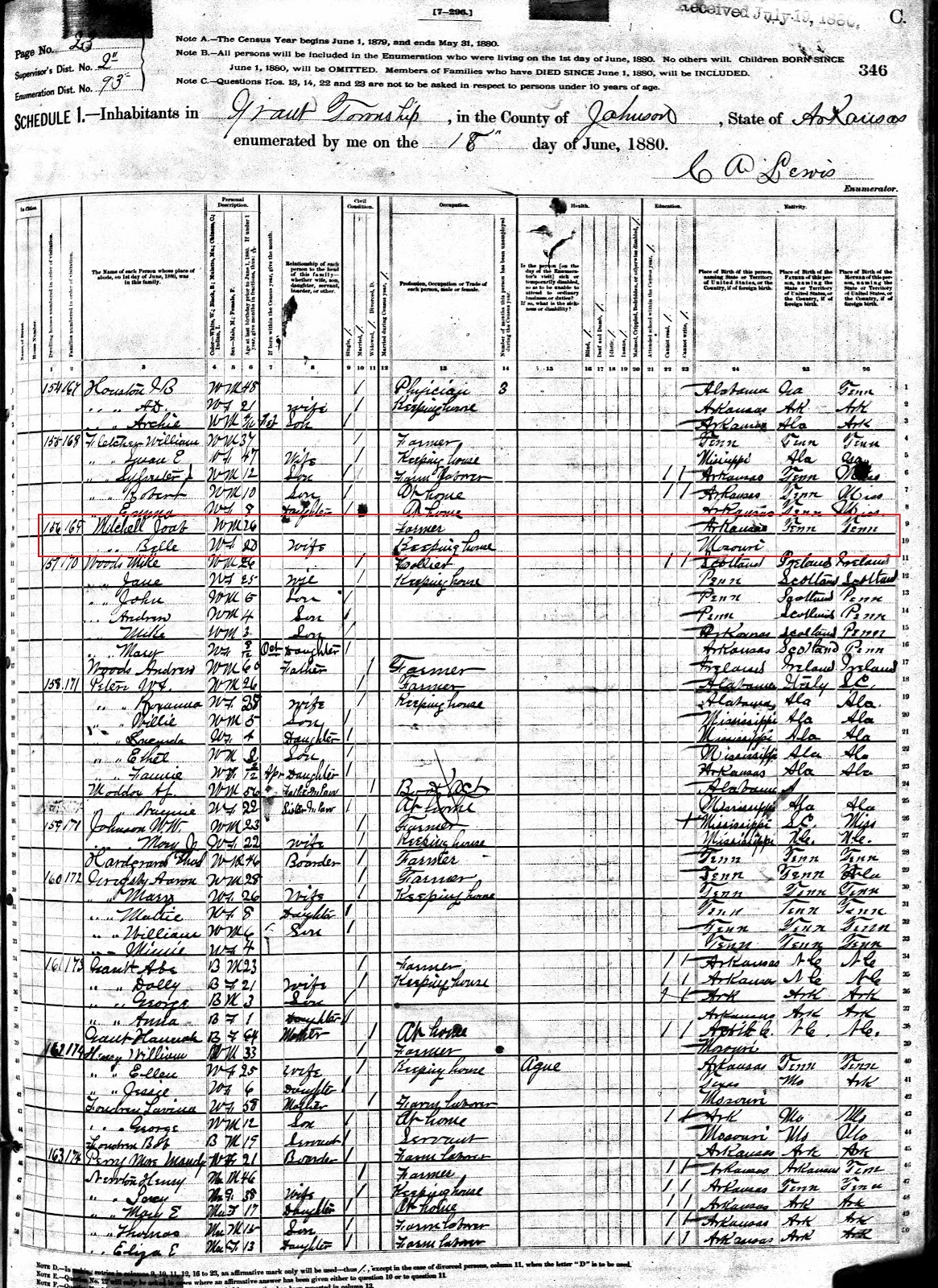 Thoughts from Polly's Granddaughter: America Isabelle Crawford - 1880 ...