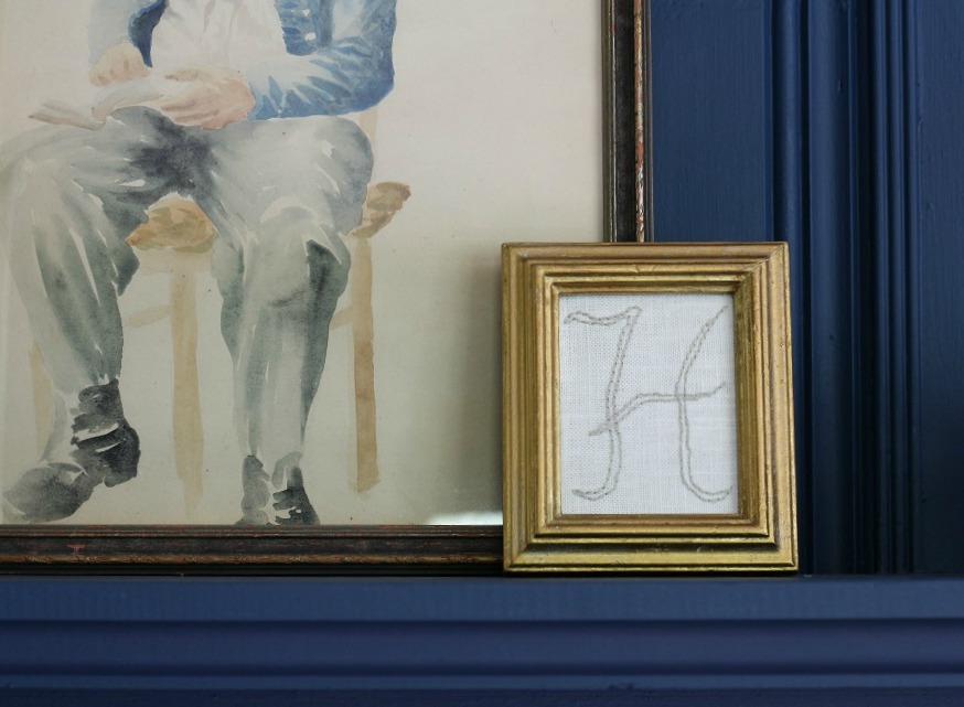 Meet Me in Philadelphia: Embroidered Monogram Artwork