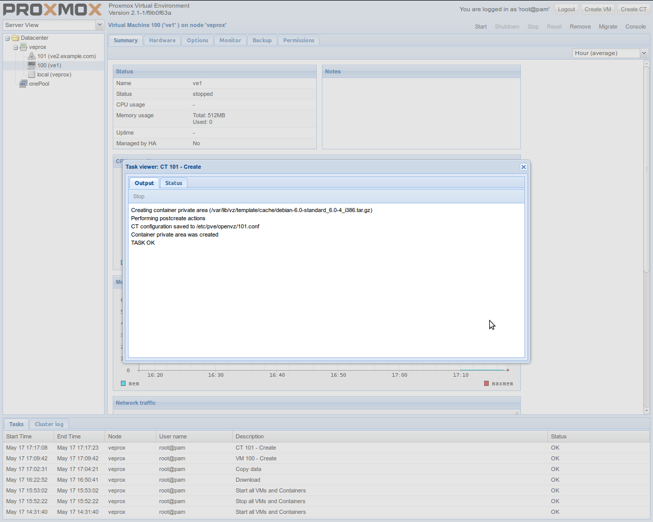 Como instalar y configurar proxmox 2.1 ~ videoJuegos y Open Source