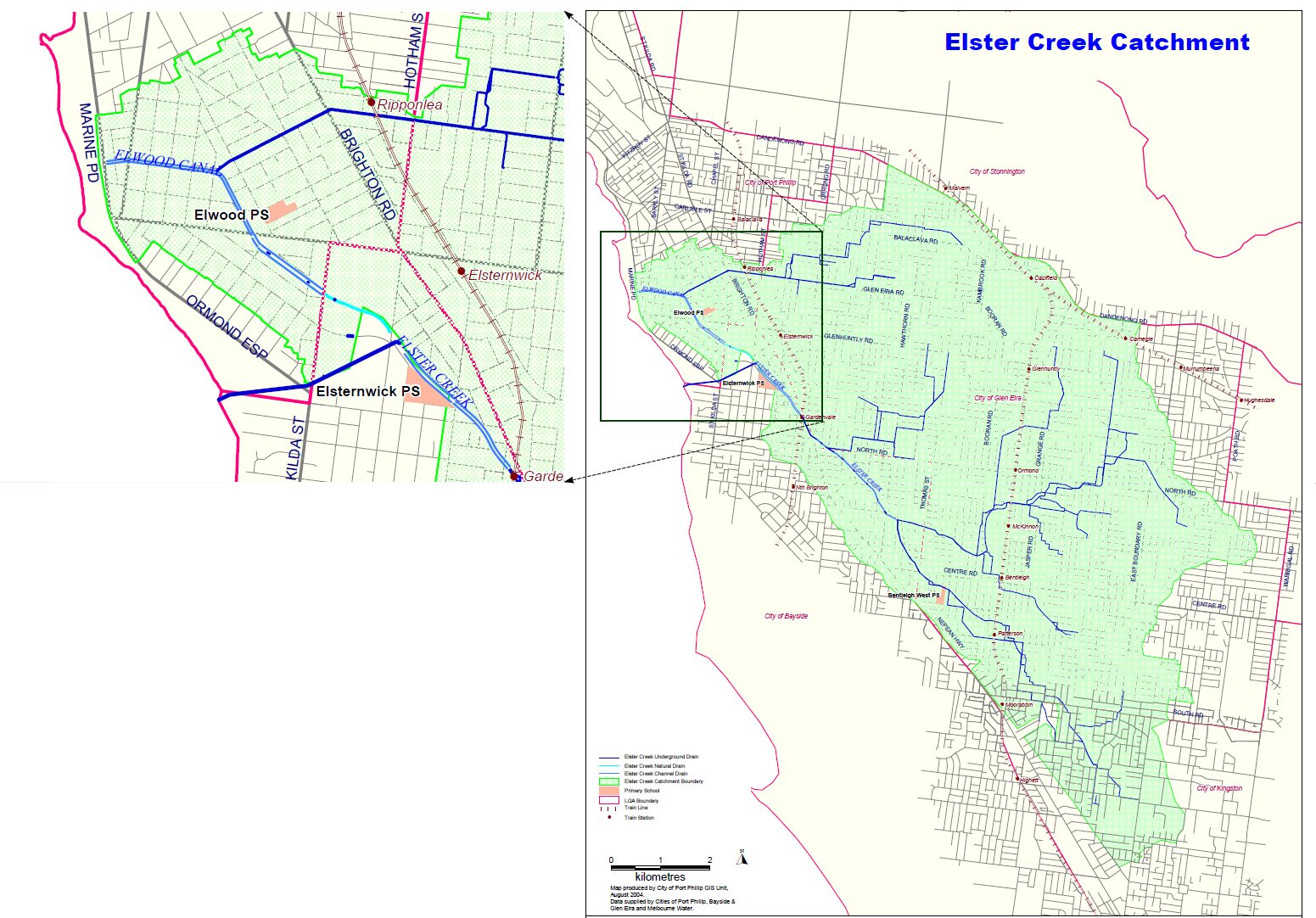 Elsternwick Park: Elster Creek Catchment Area