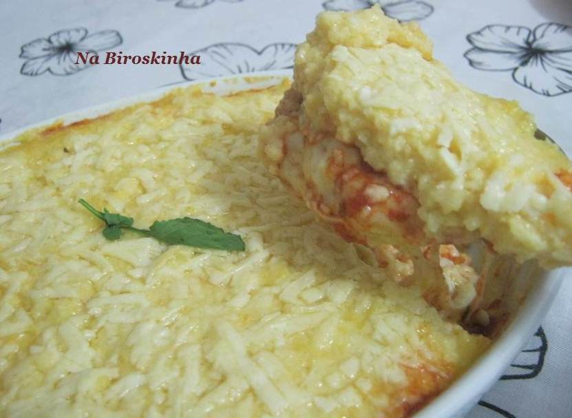 Polenta Recheada - Na Biroskinha
