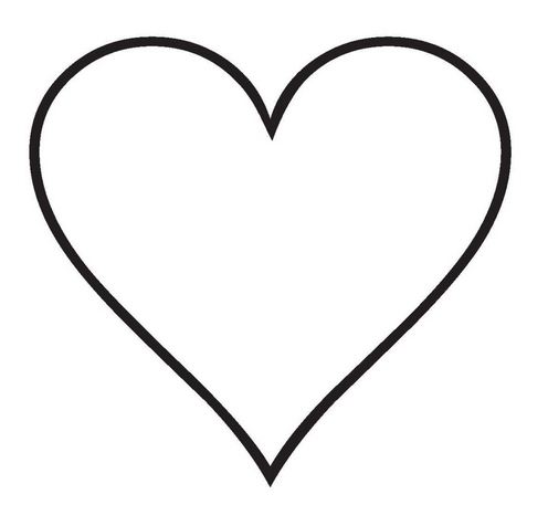 Moldes de corazones - Imagui