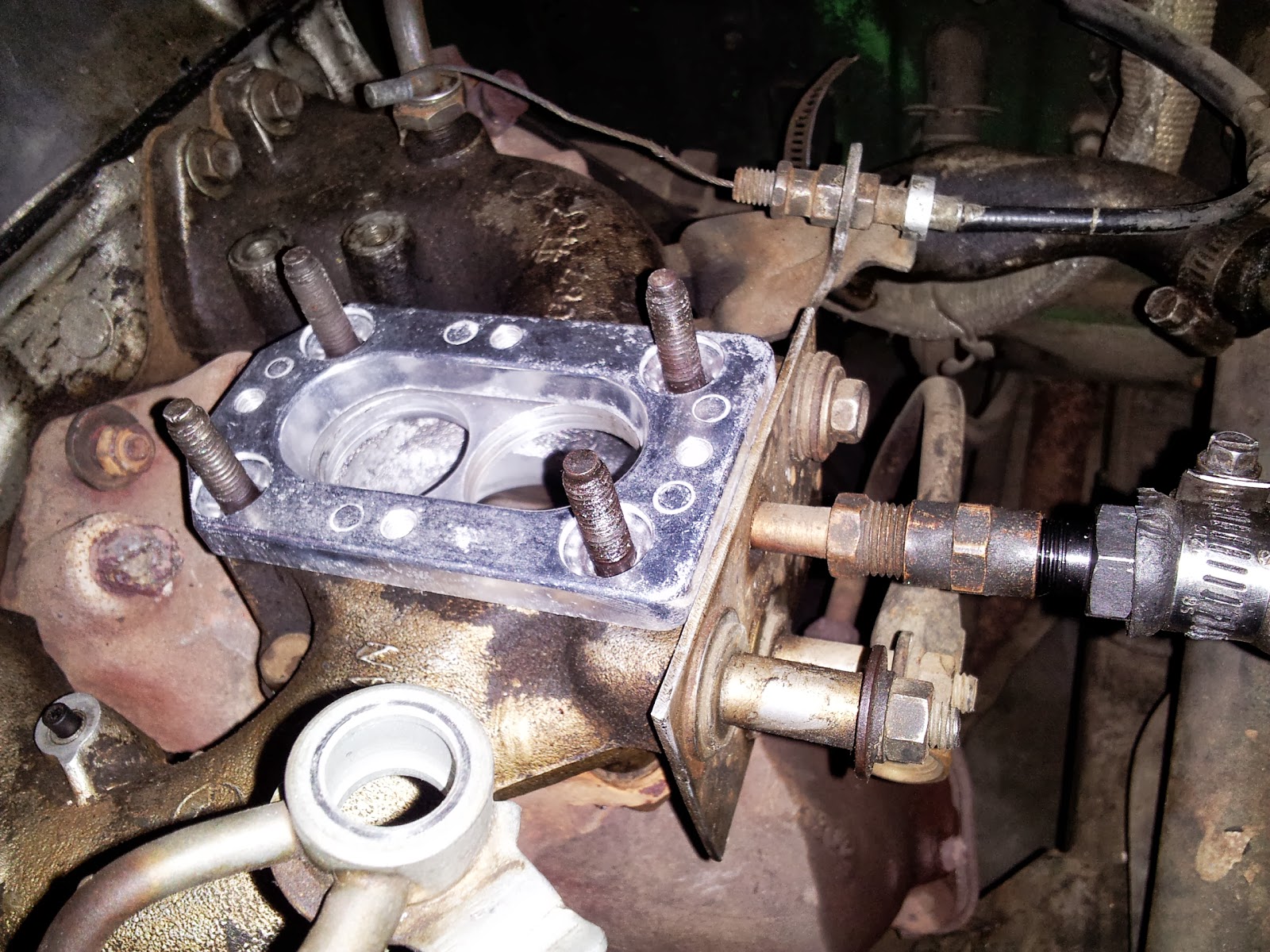 Random Hobbies: How to install a Carburetor adapter plate for a Weber ...