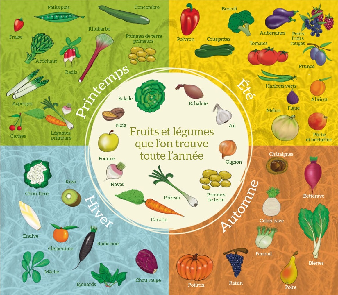 Autour de la gastronomie: Panneau: les fruits et légumes bio