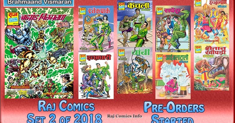 Raj Comics Set 2 of 2018 Pre-Orders Ready, Get Your Comics