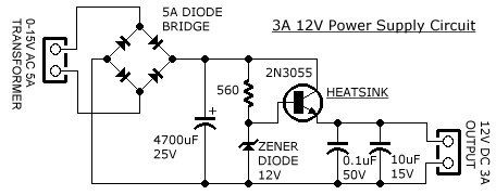 world technical: Circuit 12V Power Supply