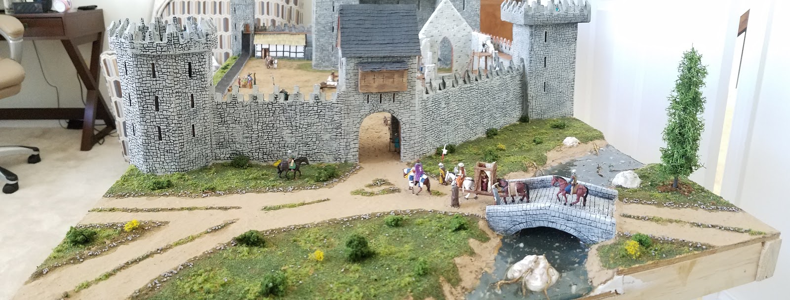 Medieval Castle Diorama Model