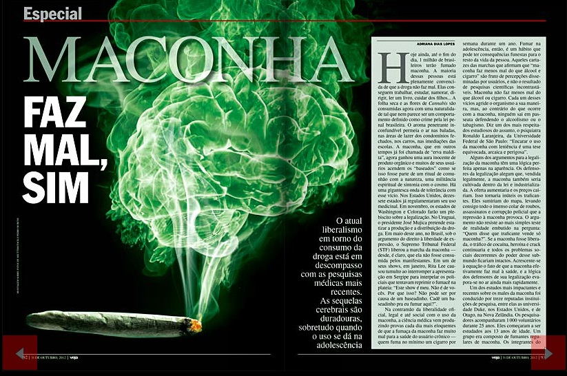 Maconha faz mal sim!