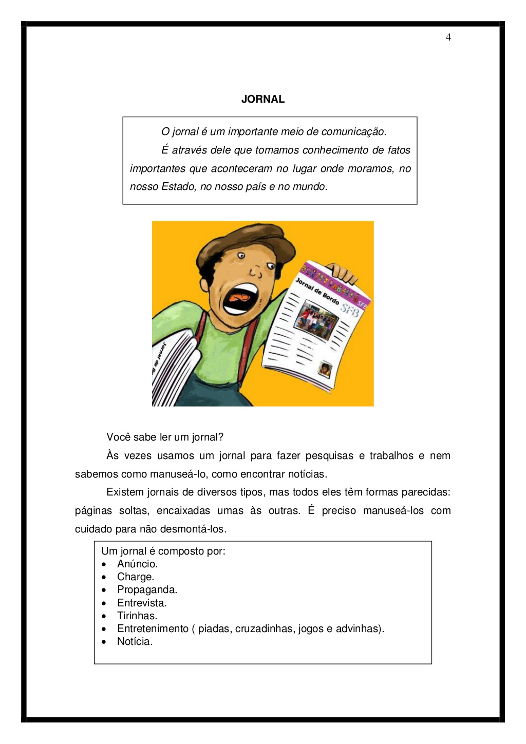 Atividade Genero Textual Noticia 4 Ano - RETOEDU